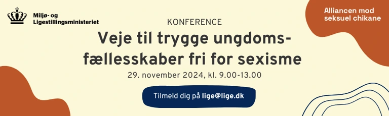 Konference: Veje til trygge ungdomsfællesskaber fri for sexisme | Alliancen mod seksuel chikane